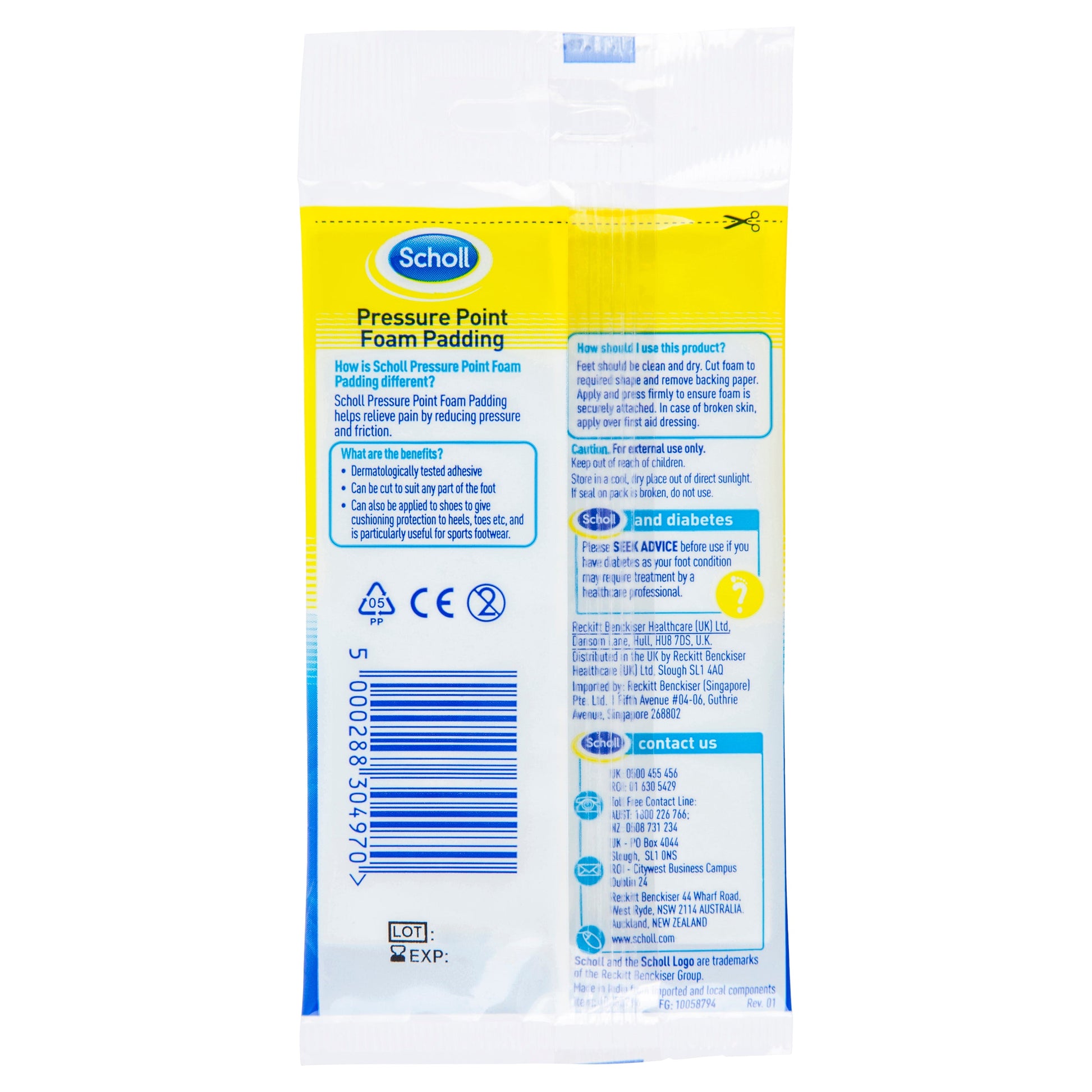 Scholl Pressure Point Adhesive Foam - Cutprice Online